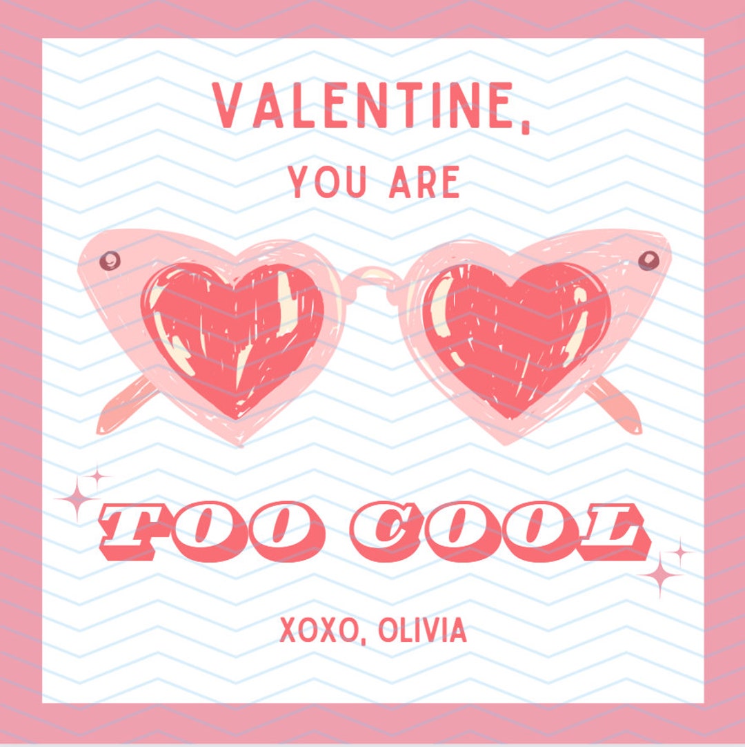 Printable Valentines Day Card for Kids Valentine Tags, All the Heart ...