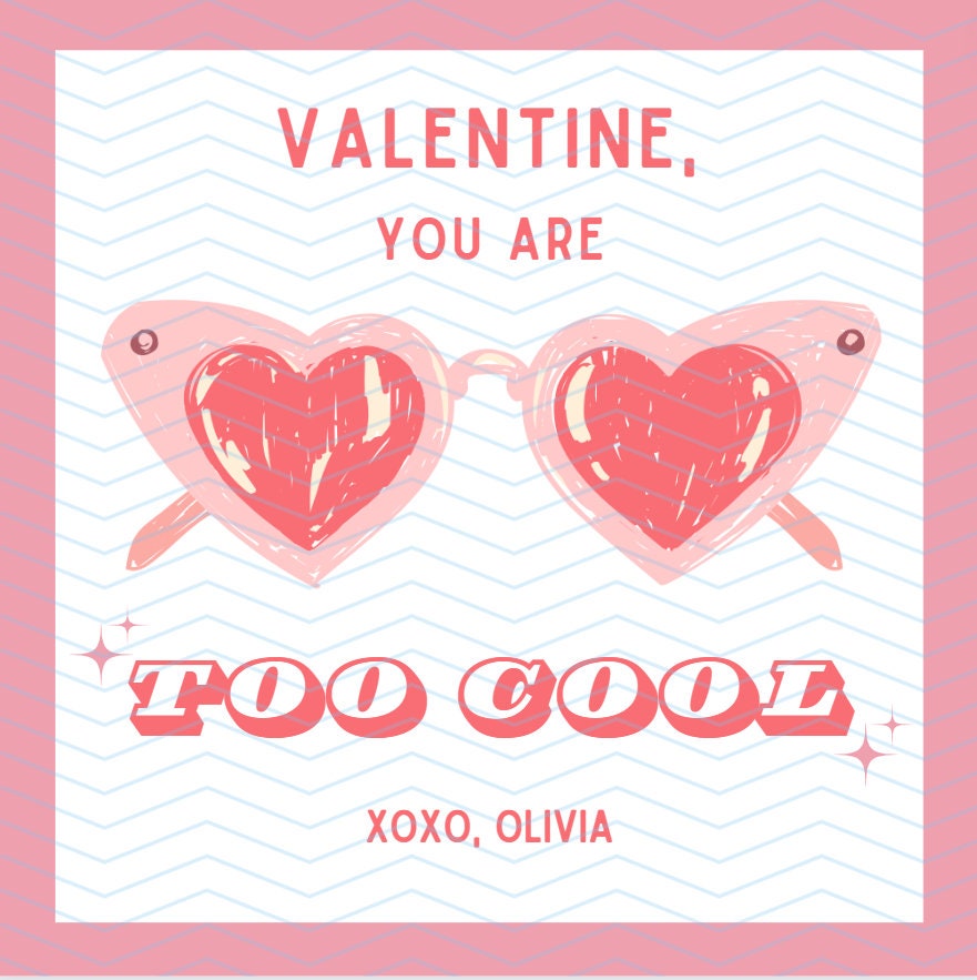 Printable Valentines Day Card for Kids Valentine Tags, All the Heart ...