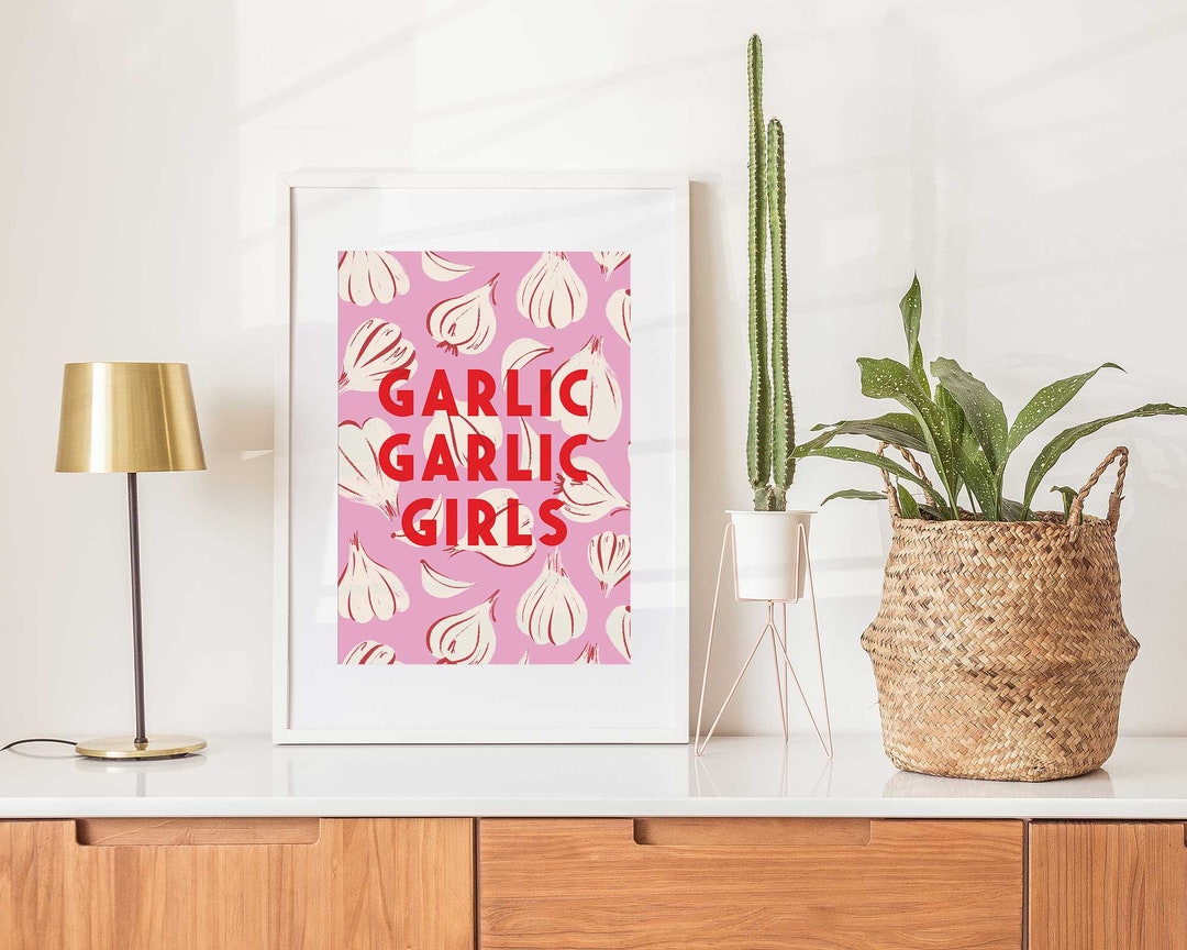 GARLIC GARLIC GIRLS, Illustrated Print - Etsy