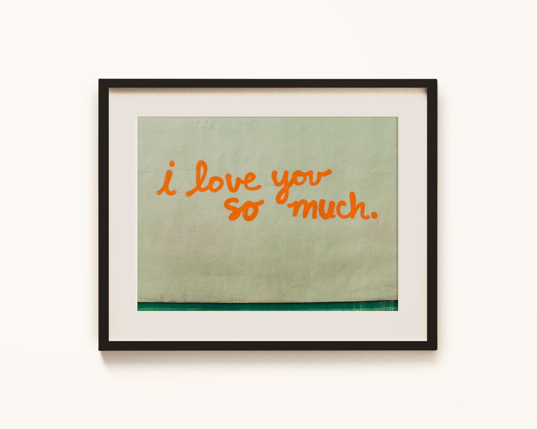 LOVE YOU SO, Austin Mural Art Print - Etsy
