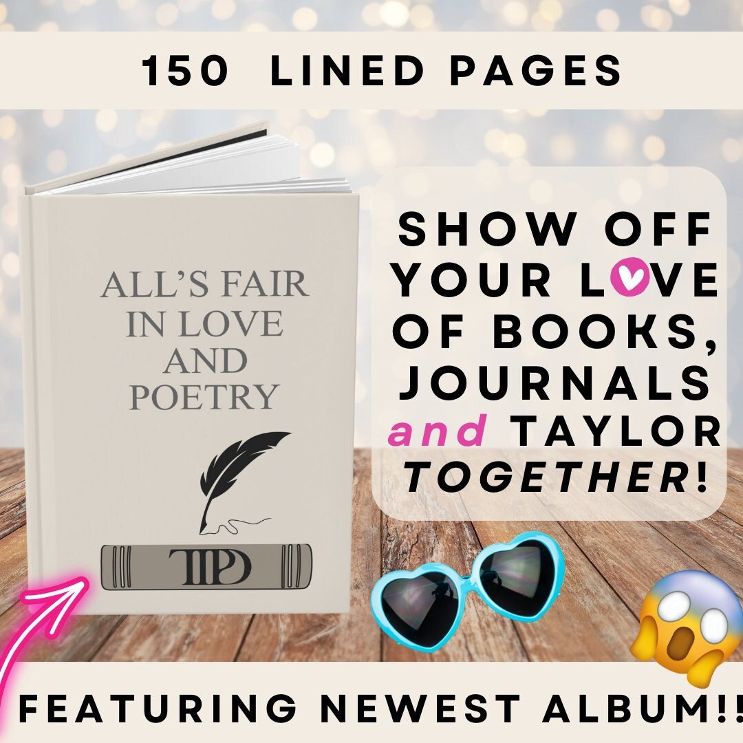 The Tortured Poets Department Journal, TTPD Journal, Swiftie Journal ...