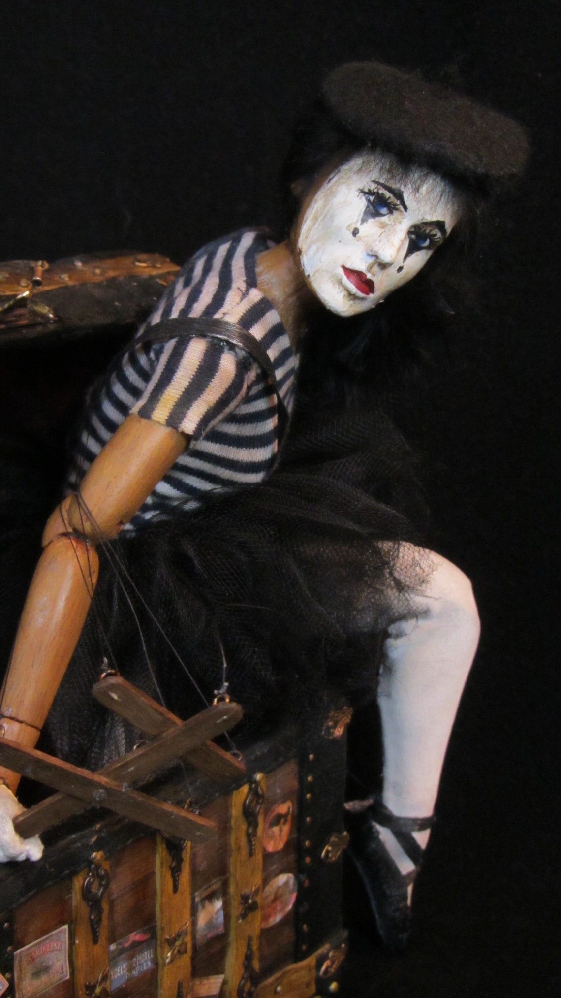 Gothic Art Marionette Puppet Up-cycled Art - Etsy