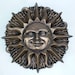 Winking Sun Face in Bronze 1 12 - Etsy