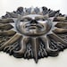 Winking Sun Face in Bronze 1 12 - Etsy