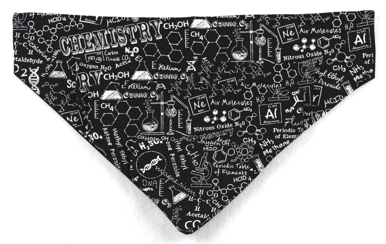 School Dog Bandana Science Dog Collar Bandana Chemistry Dog | Etsy