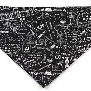 School Dog Bandana, Science Dog Collar Bandana, Chemistry Dog Bandanna ...