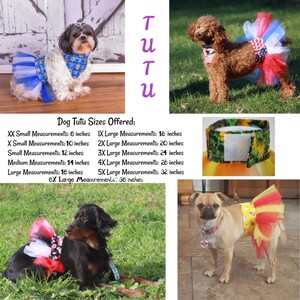 Large Dog Tutu Skirt Small Dog Tutu Tropical Dog Skirt Dog | Etsy