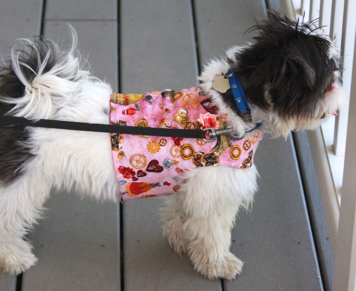 Paris Dog Vest Dog Jacket Girl Dog Clothes Boho Dog Coat - Etsy