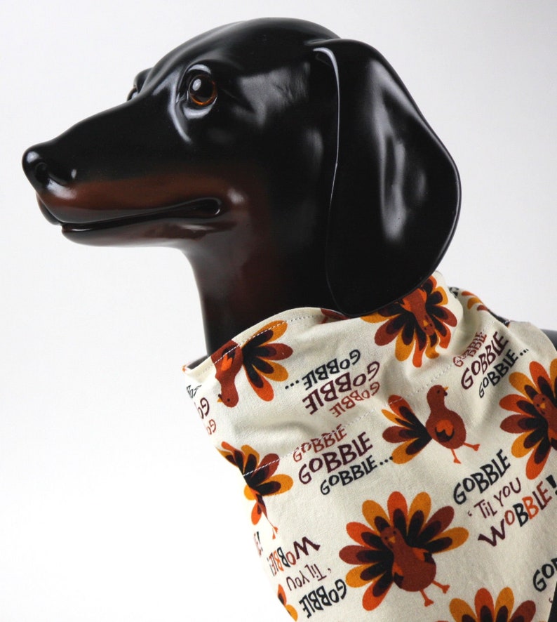 Thanksgiving Dog Bandana Gobble Til You Wobble Dog Bandanna - Etsy