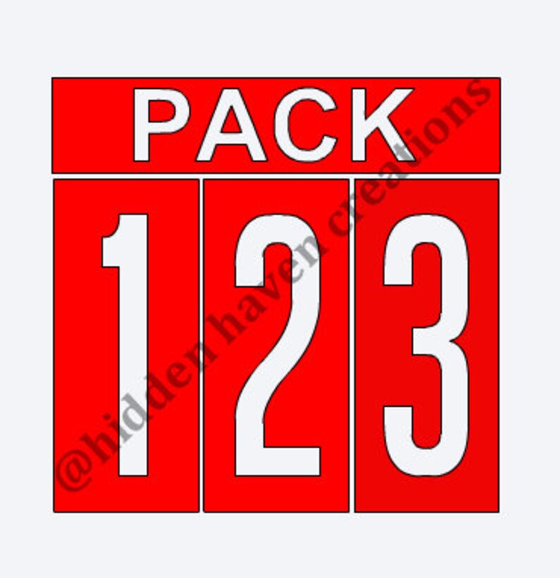 Cub Scout - Custom Pack Troop Number Patches - Vinyl, Decal, Car, Truck ...