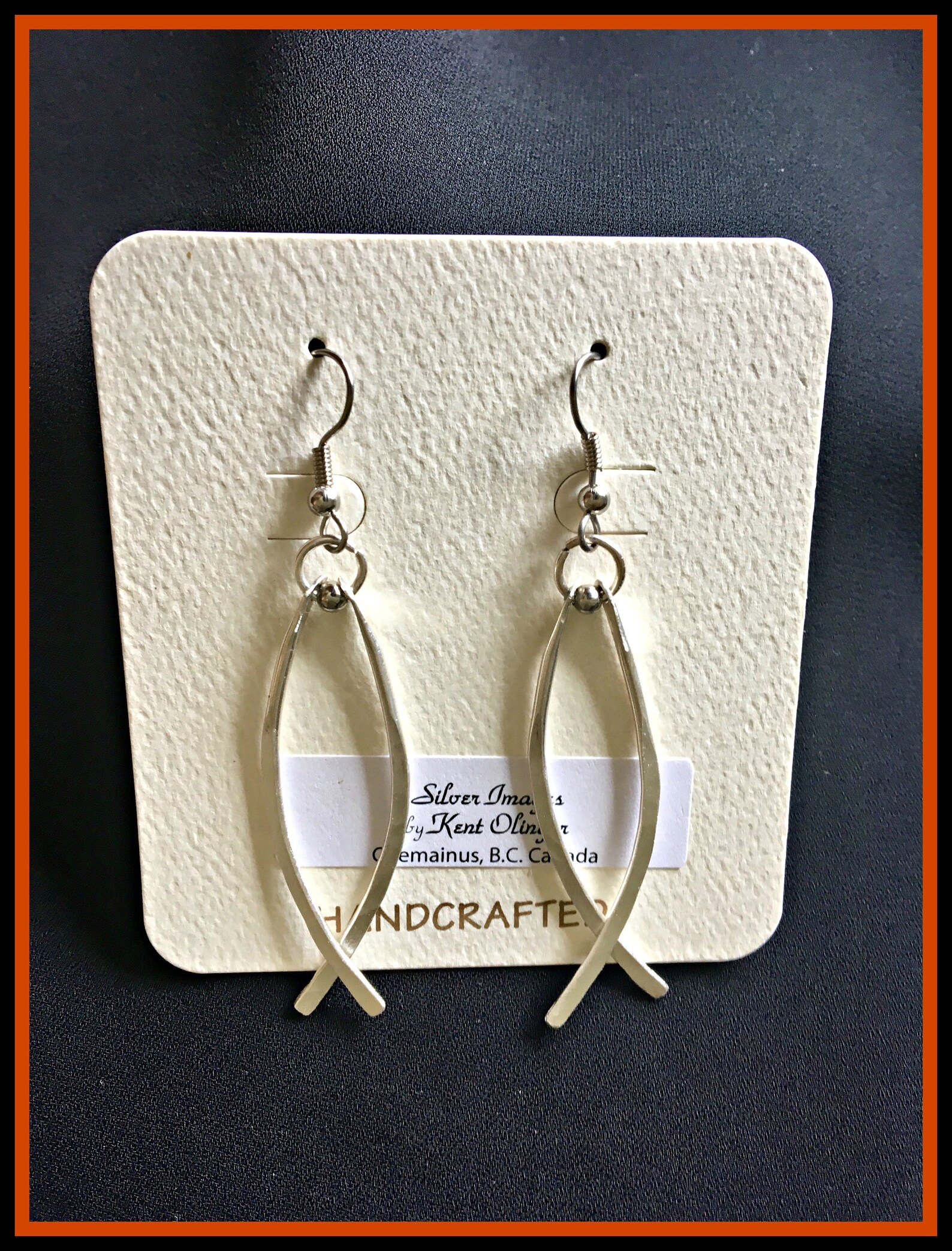 Jesus Fish Silver Dangle Ichthus Ichthys Christian Curved - Etsy Canada