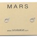 Mars Symbol Earrings . Star Sign Studs . Aries Birthday Gift . Scorpio ...