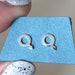 Mars Symbol Earrings . Star Sign Studs . Aries Birthday Gift . Scorpio ...