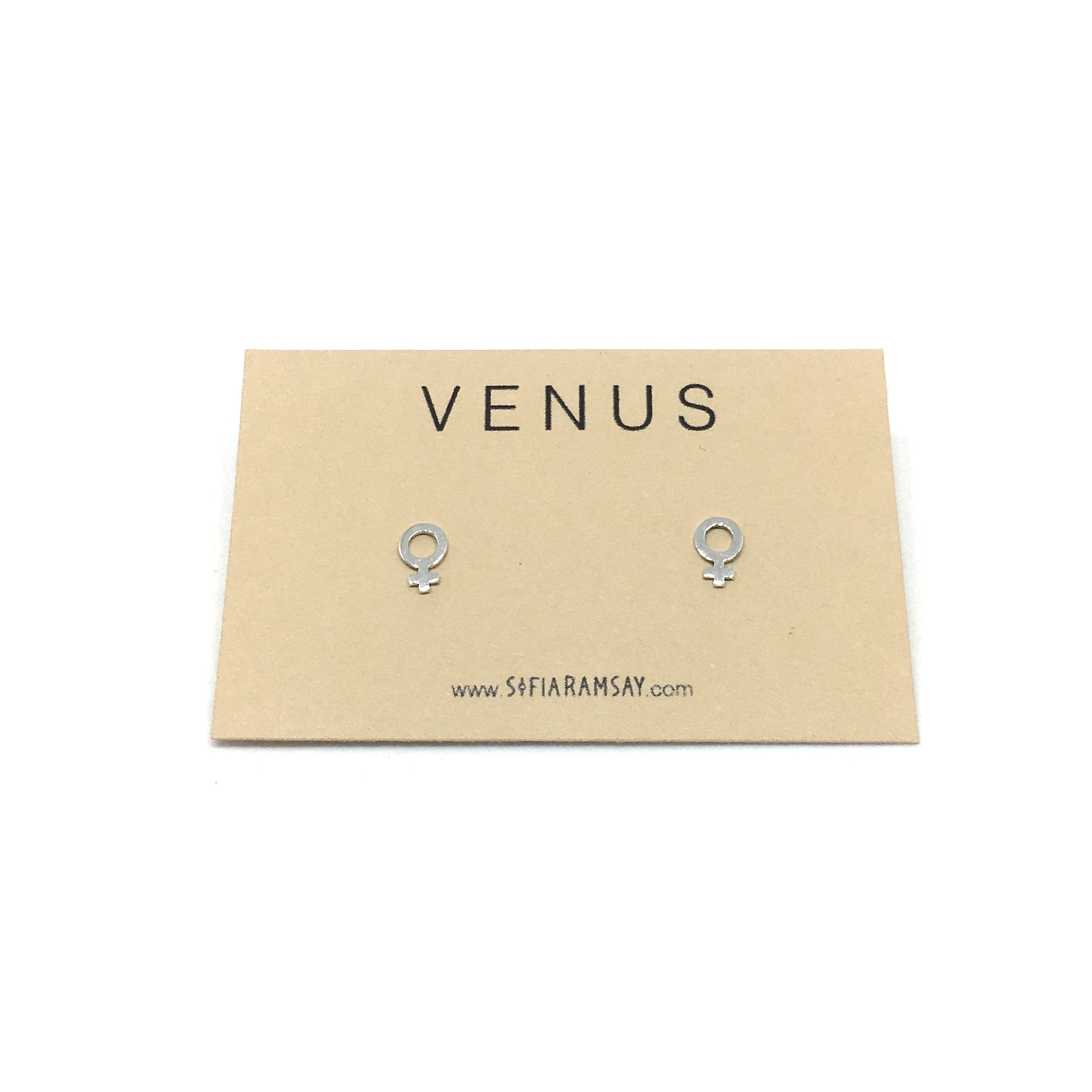 Venus Symbol Earrings . Planet Sign Studs . Gift Ideas for Taurus and ...