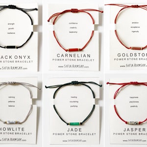 Power Stone Bracelets • Crystal Healing Bracelets With Semiprecious ...