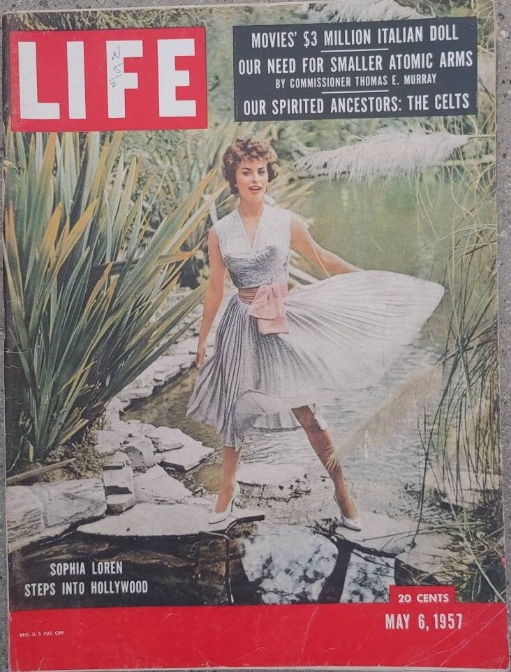 Vintage Life Magazine 1957 Sophia Loren - Etsy