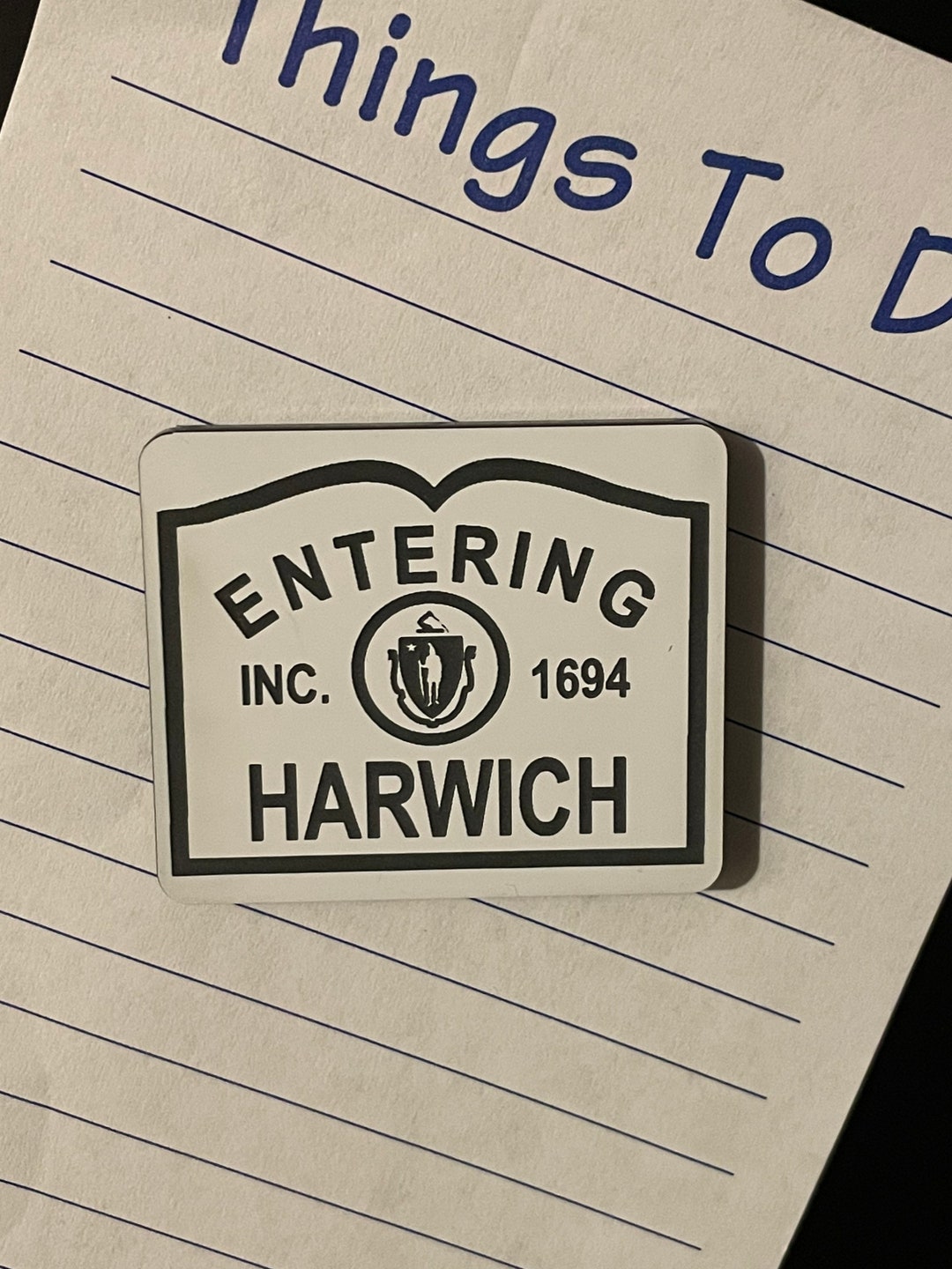 Mini Highway Town Entering Signage Fridge Magnet FREE PERSONALIZATION ...