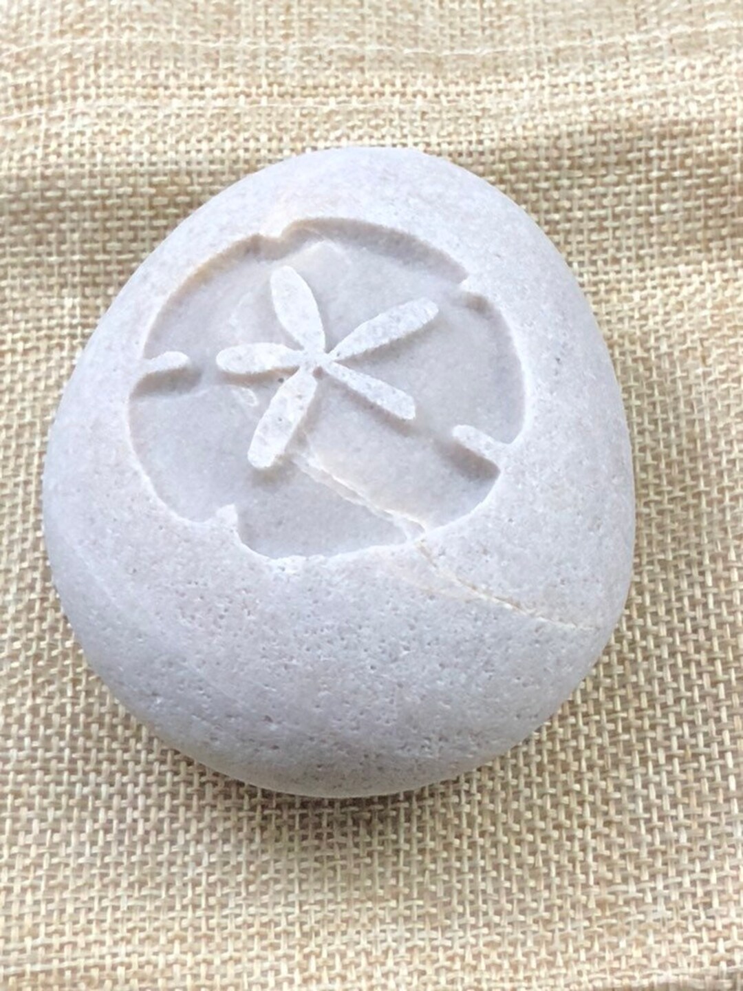 Sand Dollar Engraved Stone - Etsy