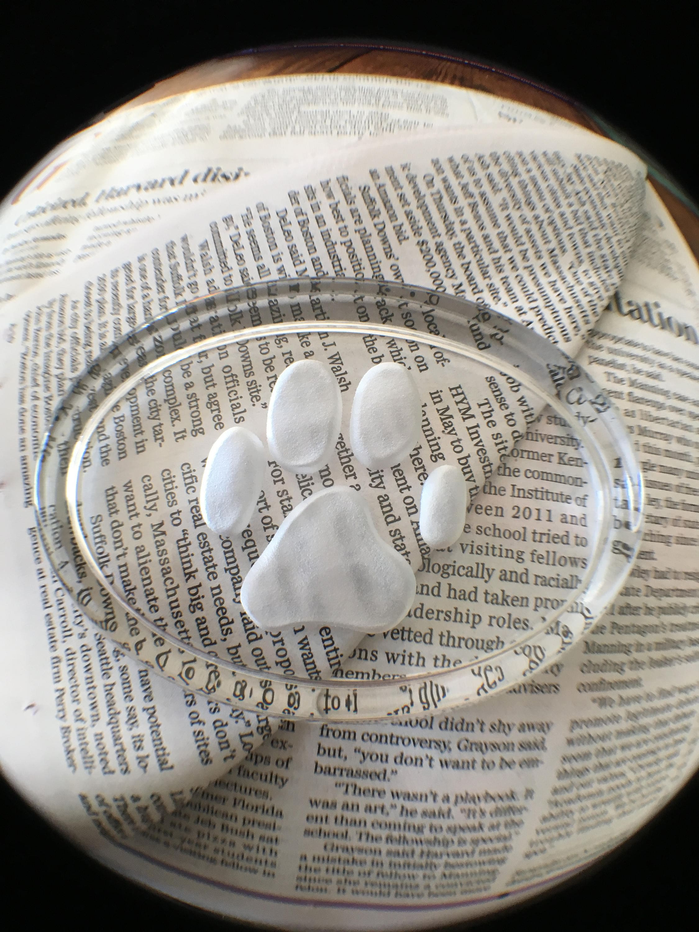 Home & Living Mermaid etched oval glass paperweight Paperweights etna ...