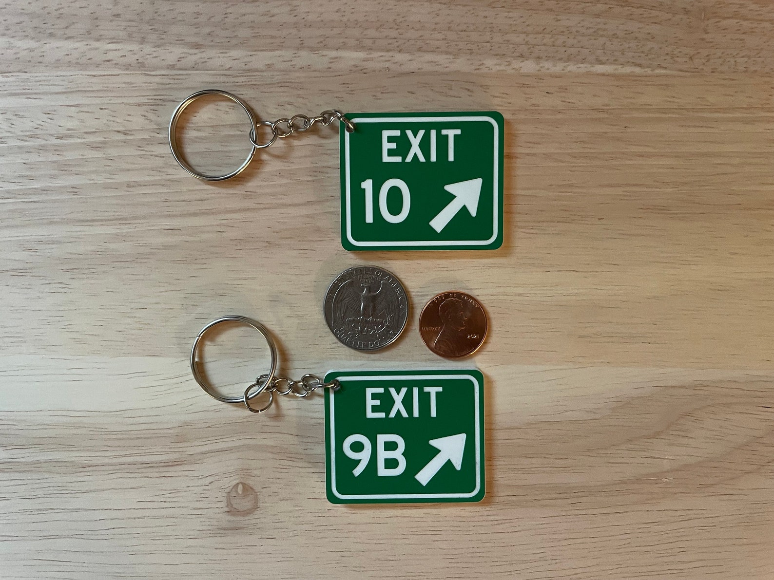 Mini Highway Exit Number Signage Keychain FREE PERSONALIZATION - Etsy