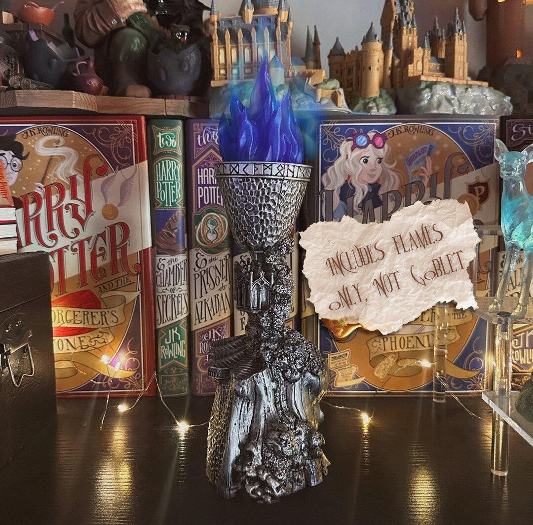 3D Printed Blue Fiery Blue Flames to Fit Your Goblet - Etsy