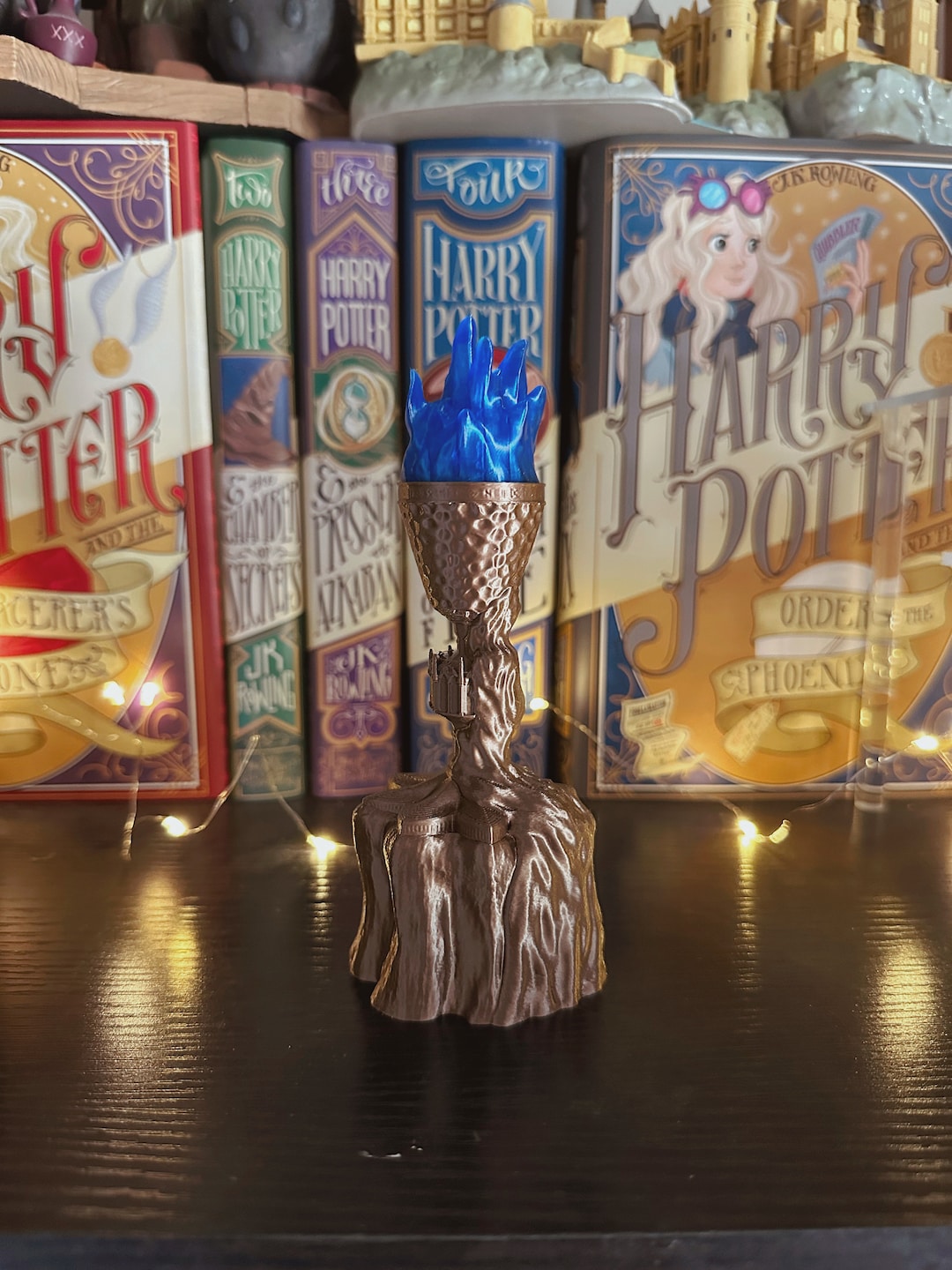 3D Printed Blue Fiery Goblet (smaller Version) - Etsy