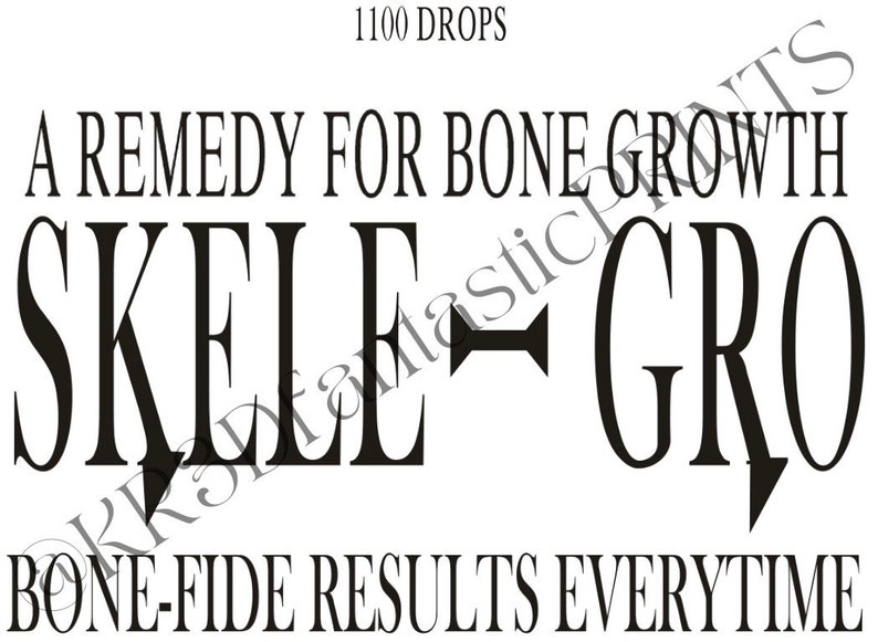 3D Printed Magic Bone Growing Potion Bottle + Optional Potion Page Add ...