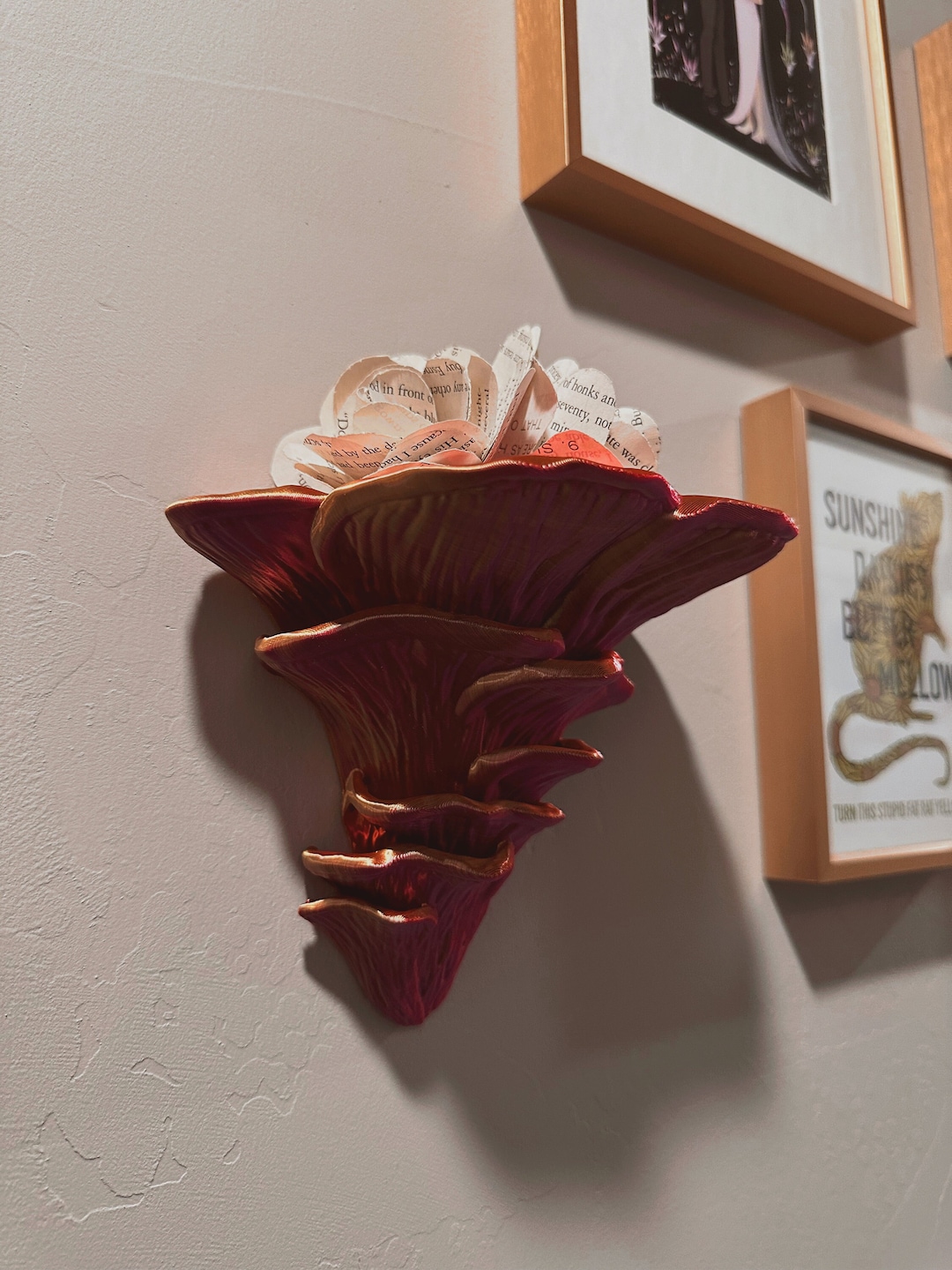 3D Printed Cottage Core Witchy Fungi Mushroom Wall Shelf “DJAMOR FUNGUS ...