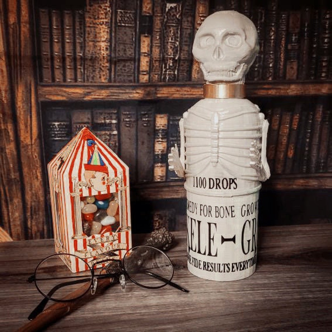3D Printed Magic Bone Growing Potion Bottle - Etsy