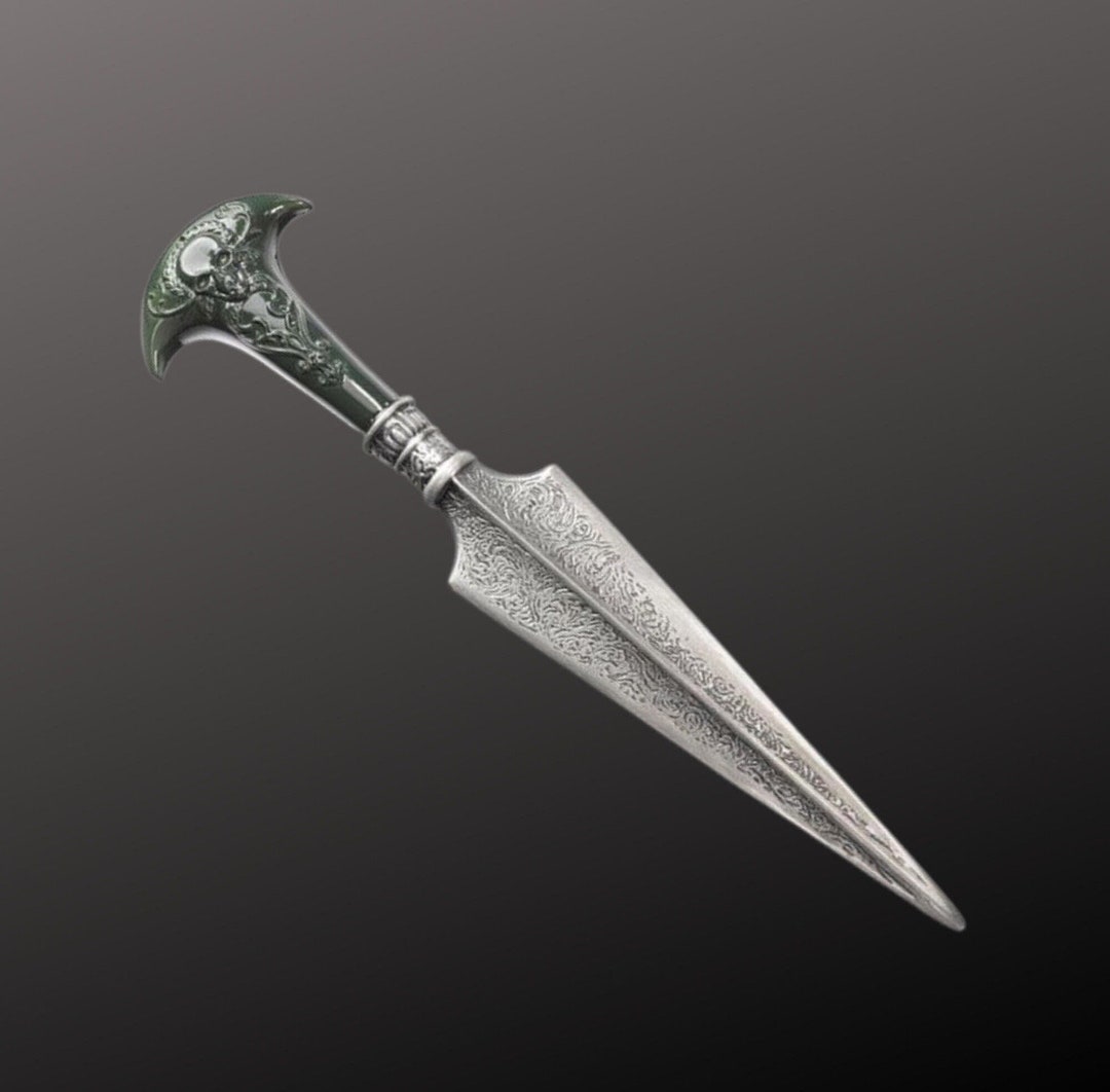 3D Printed Frizzy Haired Dark Witch Dagger Optional Wanted Poster - Etsy