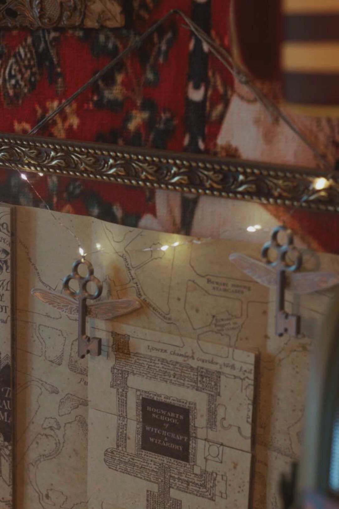 3D Printed Set of 6 Magical Enchanted Keys That Fly on Twinkling Lights ...