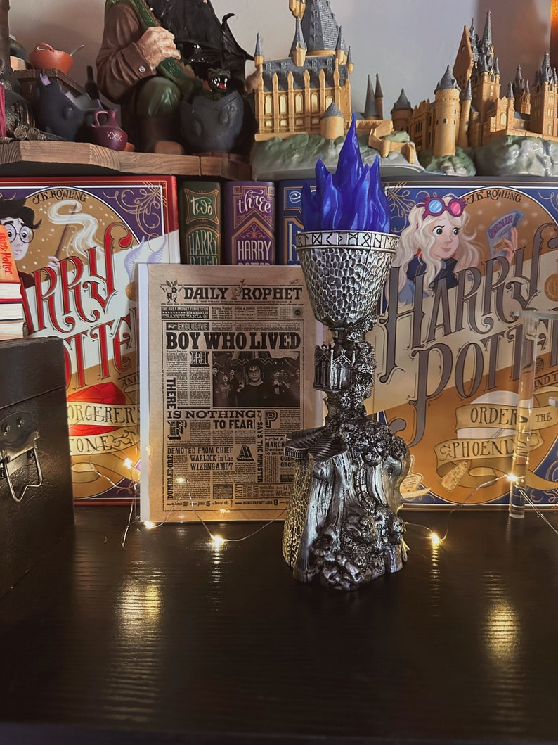 3D Printed Blue Fiery Blue Flames to Fit Your Goblet - Etsy