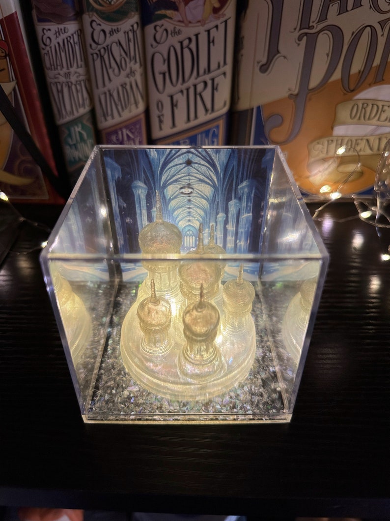 3D Printed Magical Ice Castles Wizard Witch Winter Dance in Box - Etsy