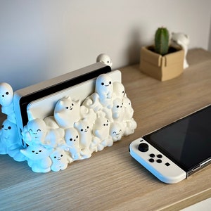 3D Printed Ghost Cat Switch Controller Holder Dock Cozy Gaming Decor - Etsy