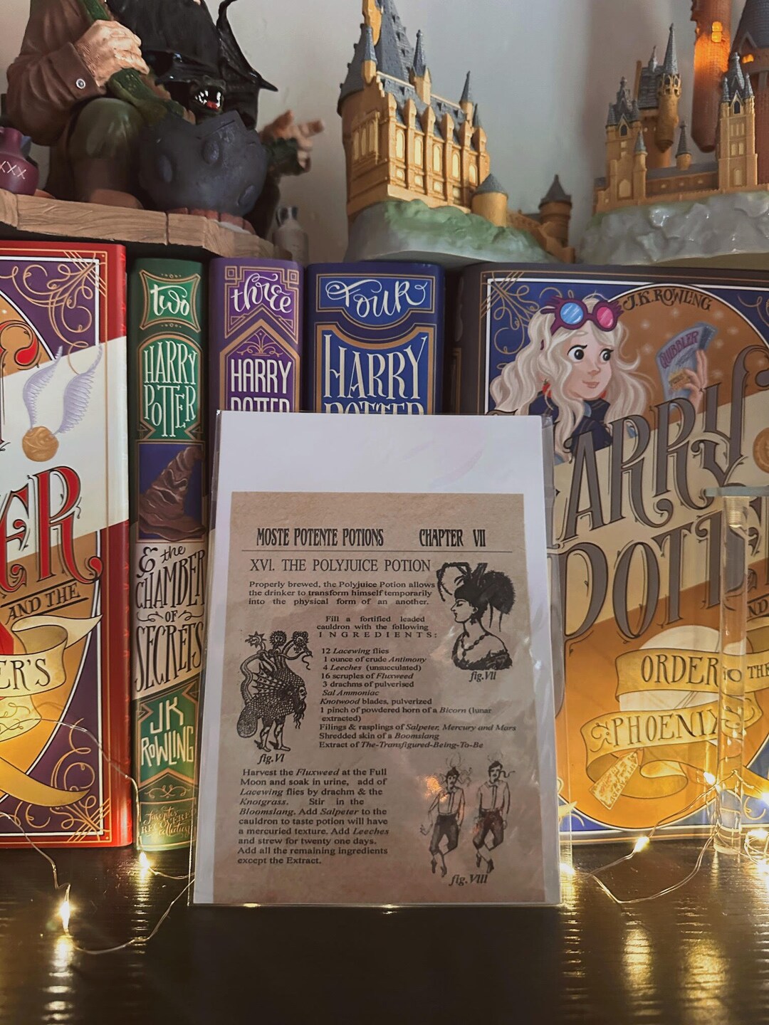 Magic Disguise Potion Book Page Print - Etsy