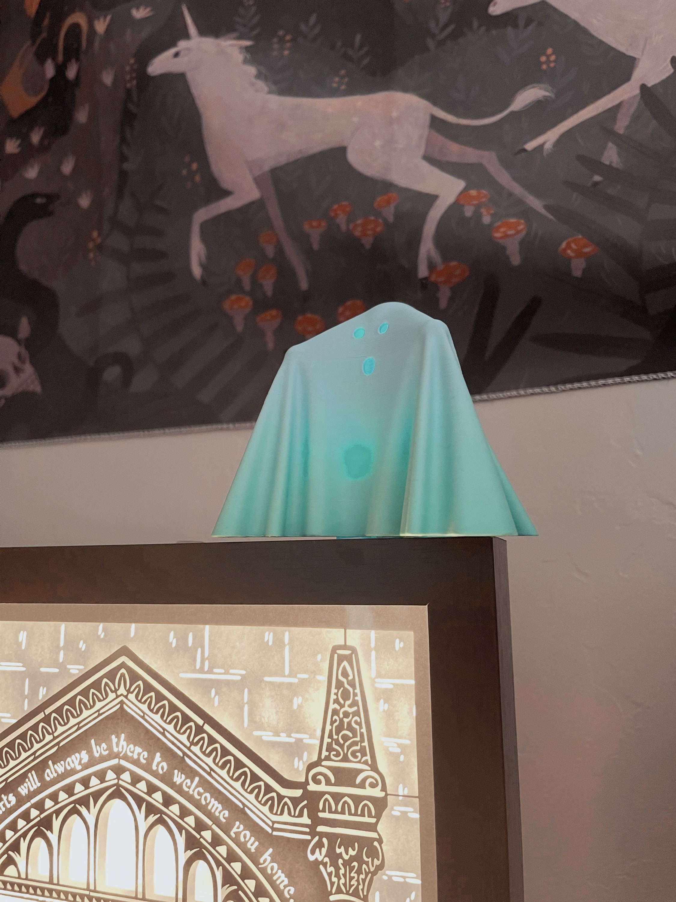 3D Printed Spooky Cute Sheet Ghost Desktop Companion - Etsy