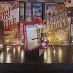 3D Printed Screeching Magical Red Letter With Stand - Etsy Australia