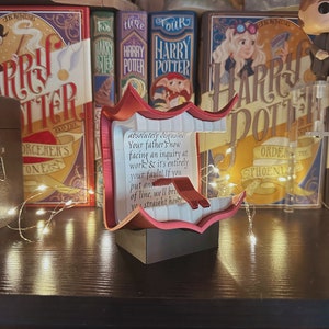 3D Printed Screeching Magical Red Letter With Stand - Etsy