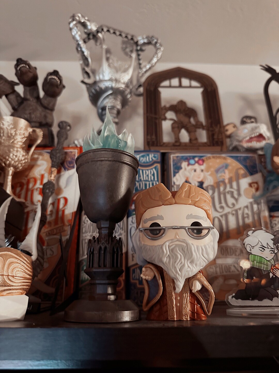 3D Resin Printed Blue Fiery Goblet - Etsy