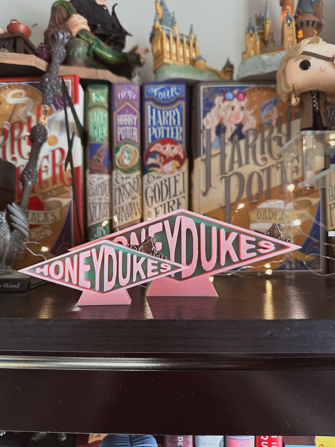 3D Printed Magical Sweet Shop Sign + Optional Chocolate Frog Charm - Etsy