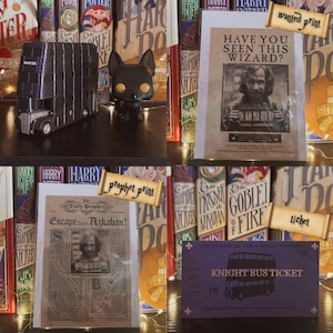 3D Printed Purple Rescue Wizard and Witch Bus + Optional Bus Ticket - Etsy