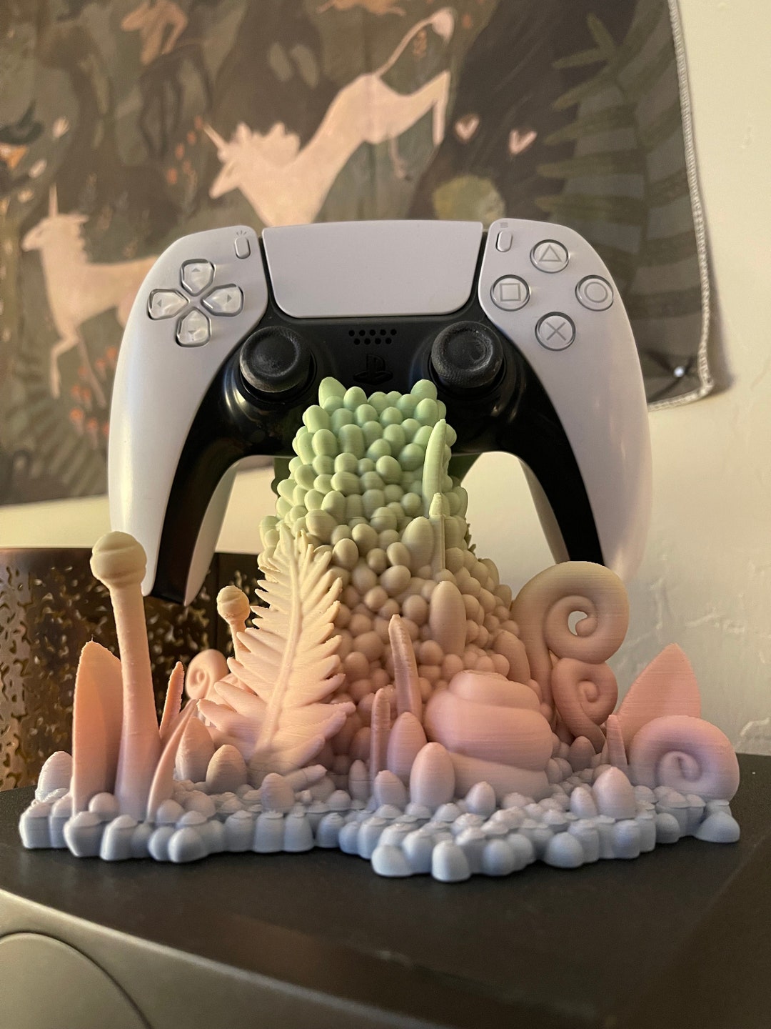 3D Printed Earthy Botanical Forest Floor Game Controller Holder Dock ...