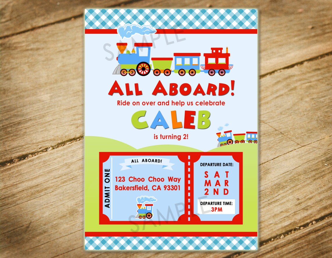 Train / Choo Choo / All Aboard Themed Birthday Party | Etsy