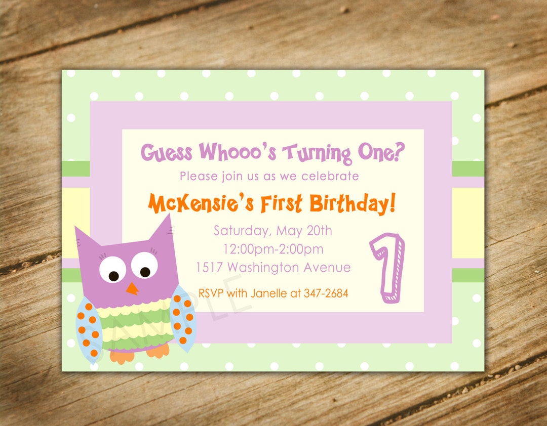 Spotted Owl Guess Whooo's One / Owl Theme Birthday - Etsy