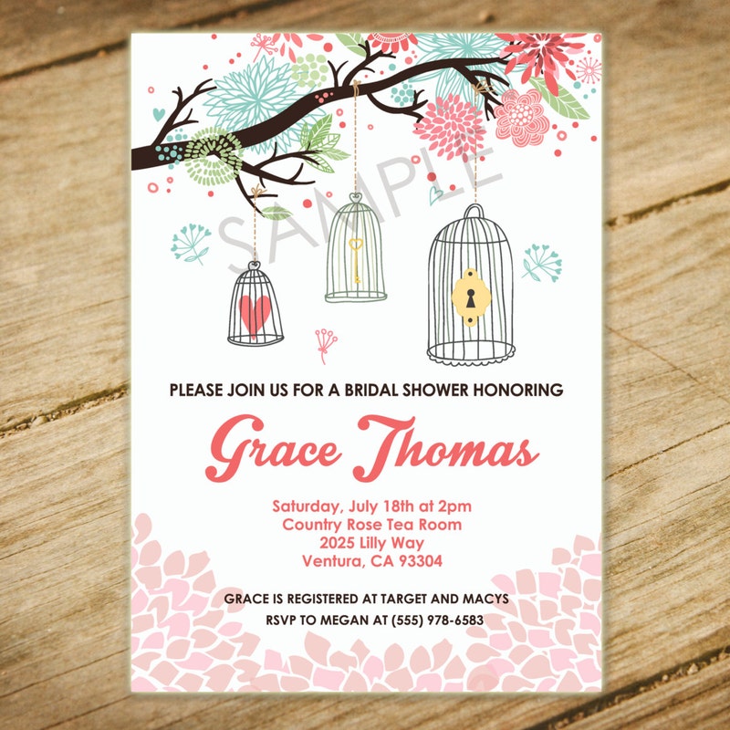 Bird Cage Invitation - Etsy