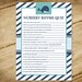 Little Squirt / Whale / Nautical Theme Matching Baby Shower Game ...