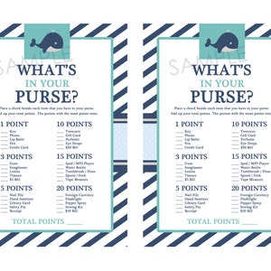 Little Squirt / Whale / Nautical Theme Matching Baby Shower Game What's ...