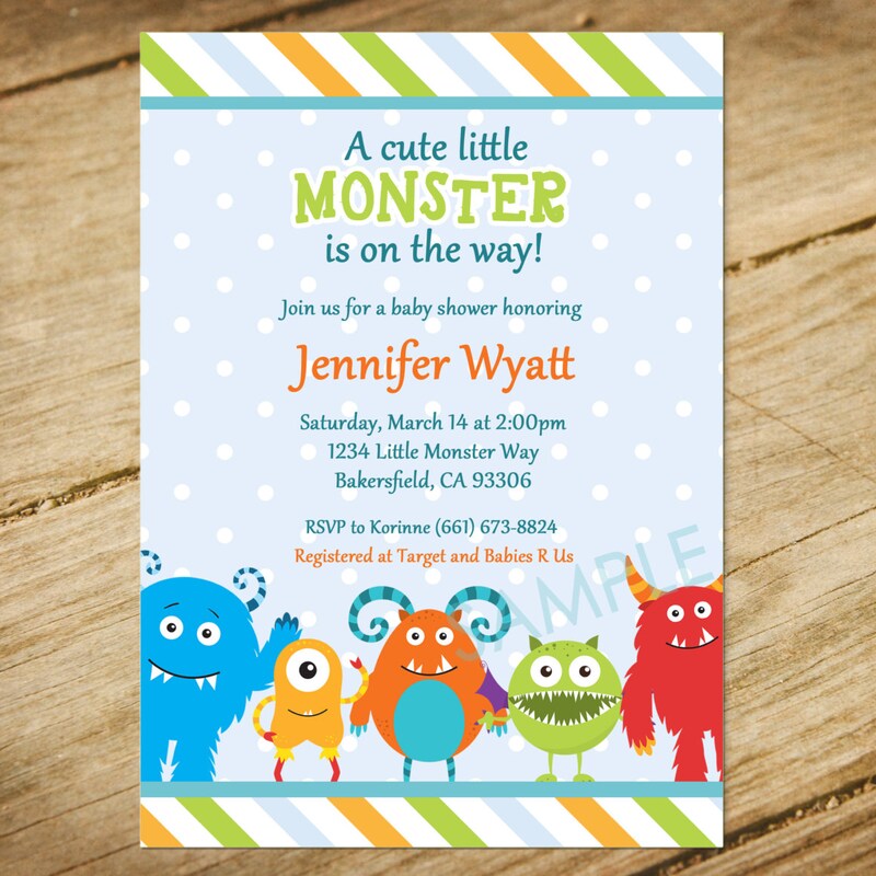 Little Monster Baby Shower - Etsy