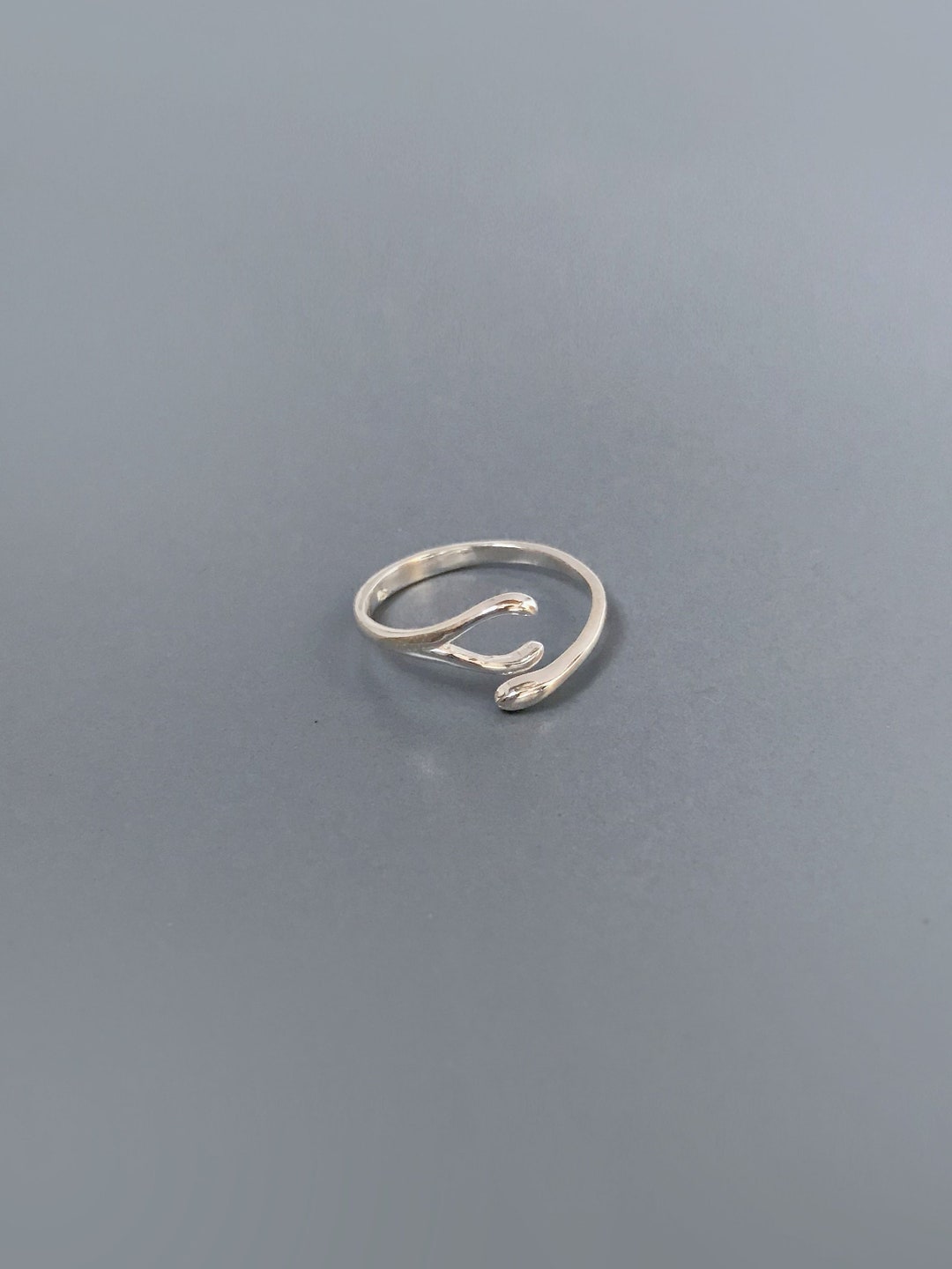 925 Sterling Silver Wishbone Ring / Tiny Silver Wishbone Ring - Etsy