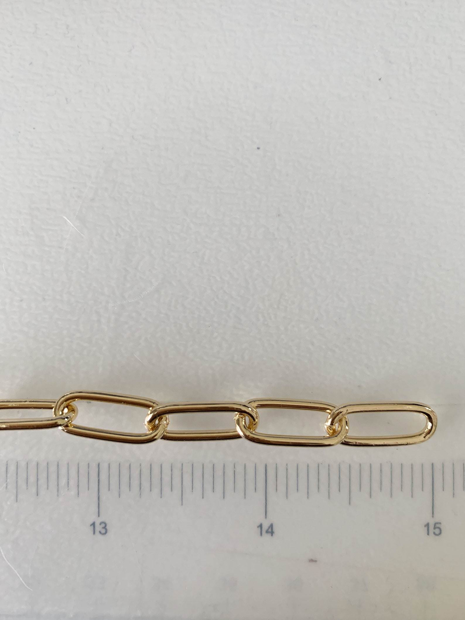 Gold Plated Rectangle Chain Necklace / Bracelet / Oval | Etsy